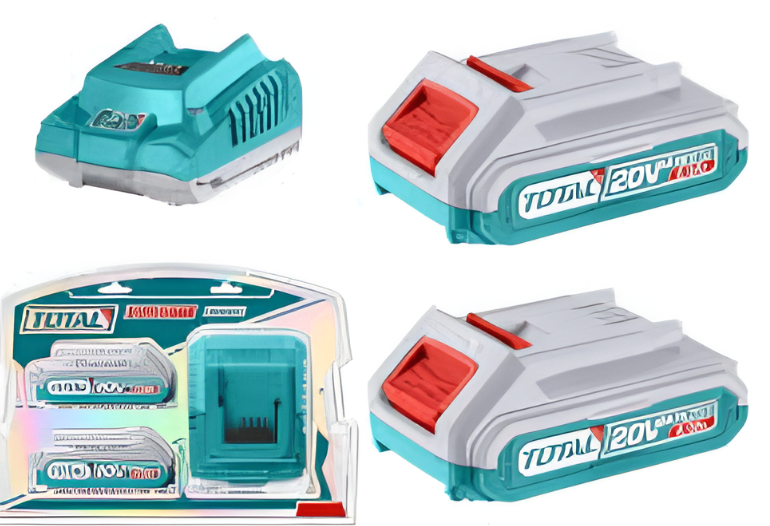 Bateria Recargable 20V 2A 2Pc+Cargador Total 22 | La Mundial